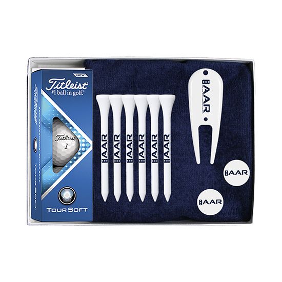 Golf Tournament Ball & Towel Box - Titleist Tour Soft
