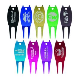 Aluminum Laser Engraved Divot Tools | Custom Logo