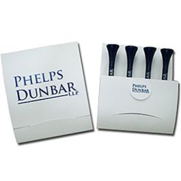 Golf Tee Custom Advertising Matchbook Packs | pargolf.com