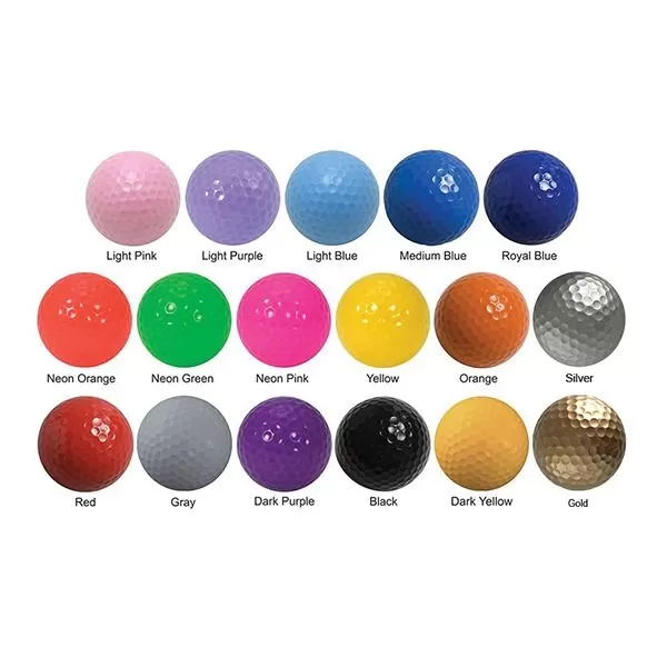 colored golf balls